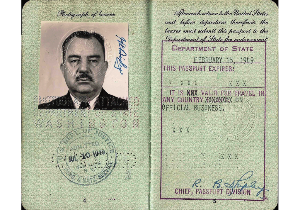Historical 1949 US Diplomatic passport - Our Passports