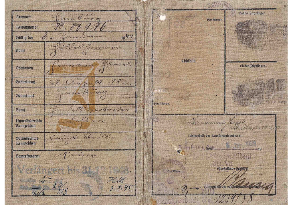 German special issued ID's for Jews - Our Passports