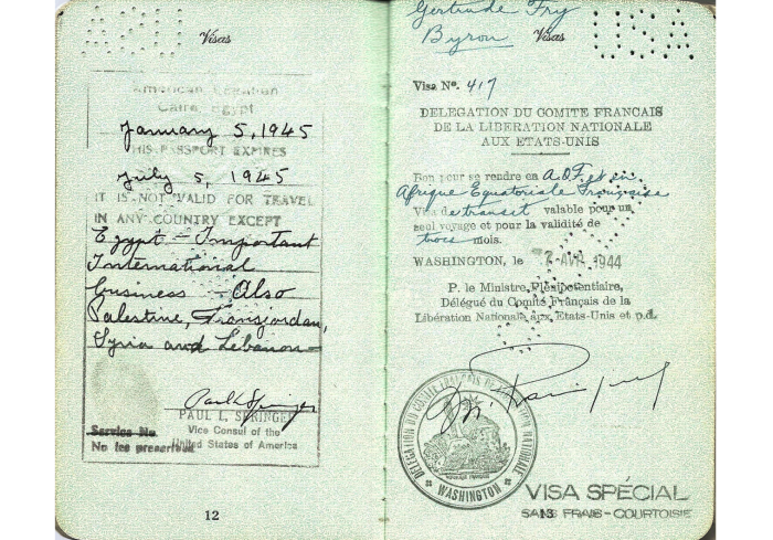 WWII relief workers special passport - Our Passports