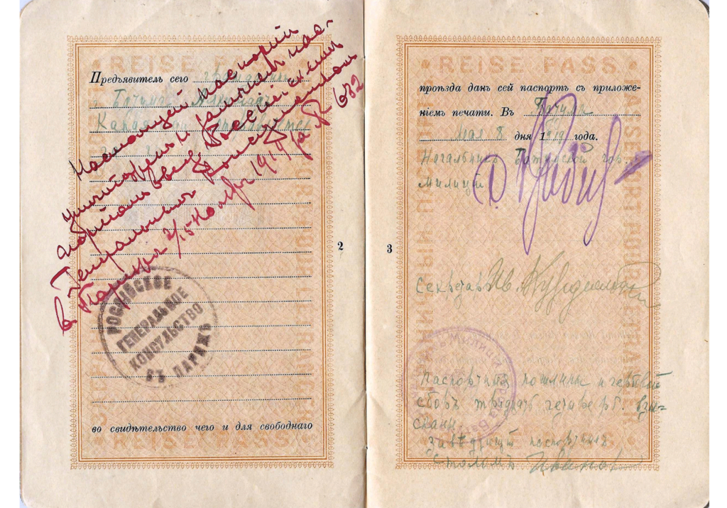 Rare 1919 Batumi passport - Our Passports