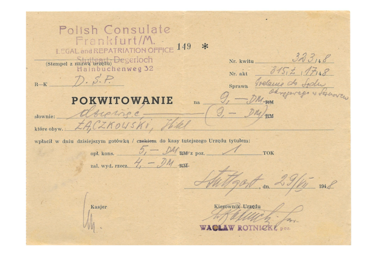 German evacuation/deportation papers - Our Passports
