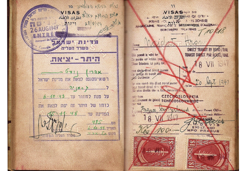 Very early Israeli consular laissez-passer - Our Passports